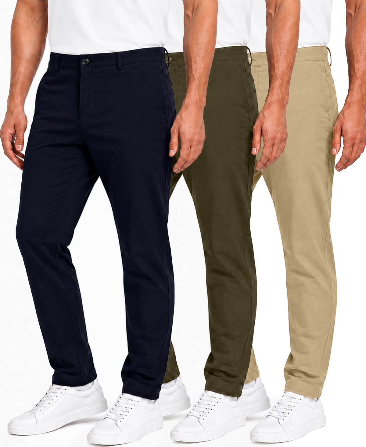 Click here for Blu Rock Mens Super Stretch Slim-Fit Chino Pants... prices