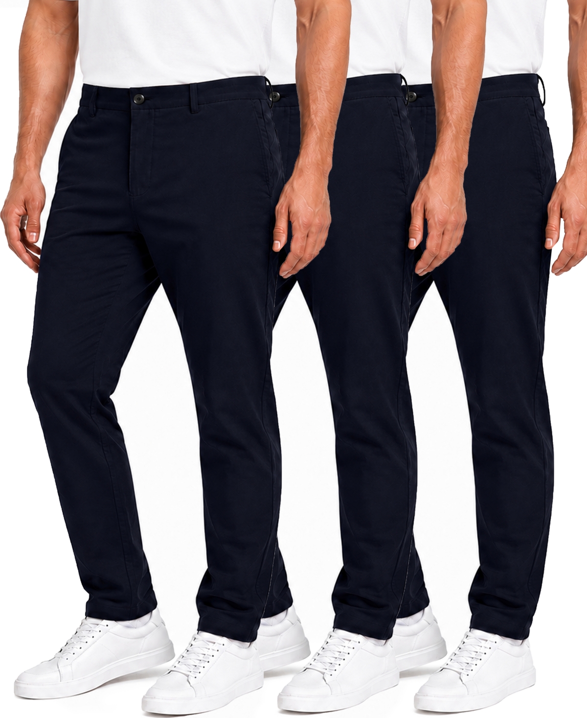 Click here for Blu Rock Mens Super Stretch Slim-Fit Chino Pants... prices