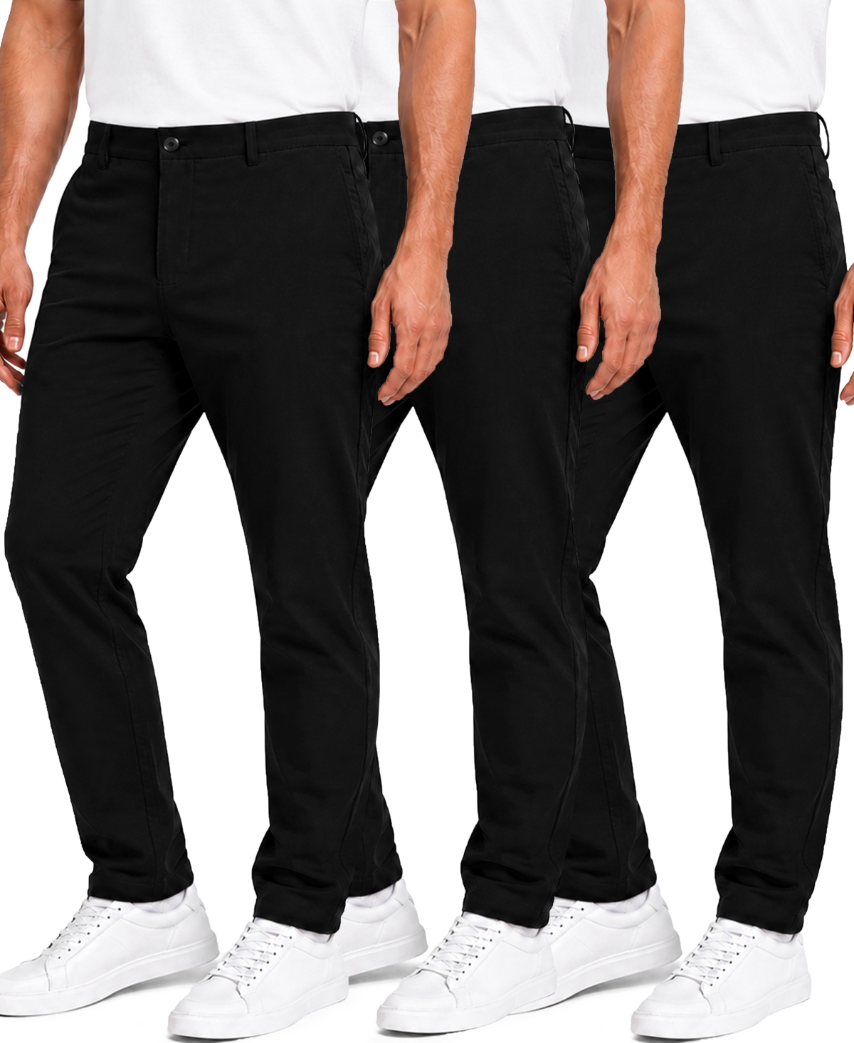 Click here for Blu Rock Mens Super Stretch Slim-Fit Chino Pants... prices