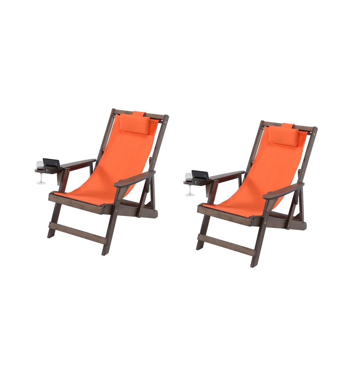Click here for Jiallo Canvas Sling Chair With Cup And Wine Holder... prices