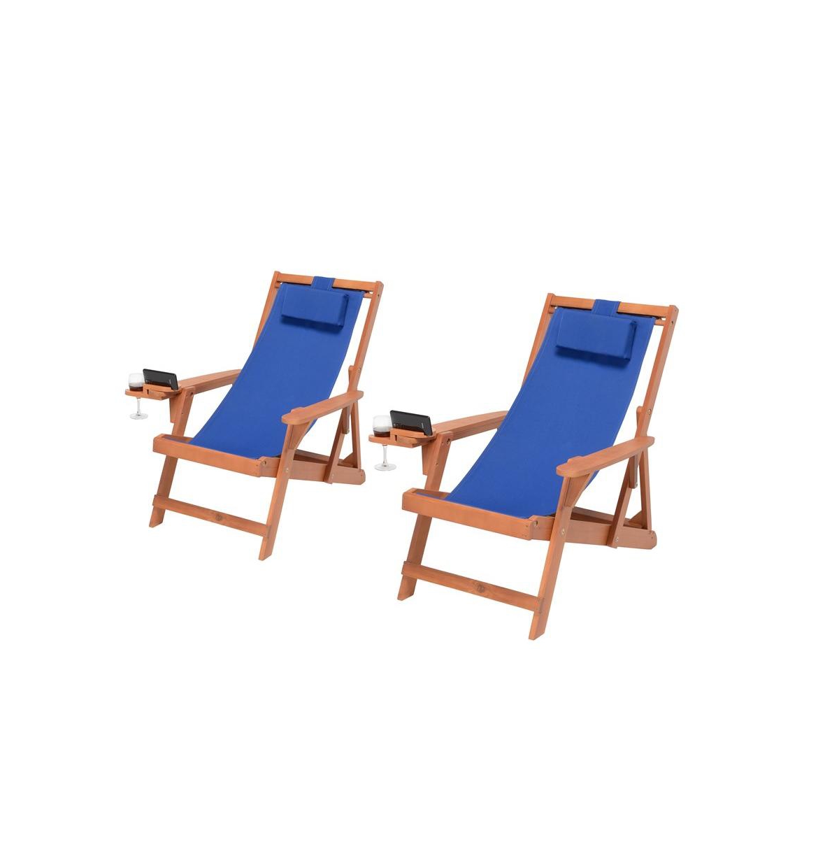 Click here for Jiallo Canvas Sling Chair With Cup And Wine Holder... prices