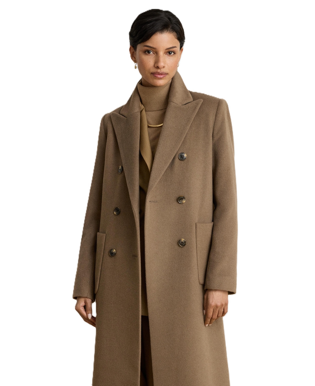 Click here for Lauren Ralph Lauren Womens Maxi Wool Coat - Truffl... prices