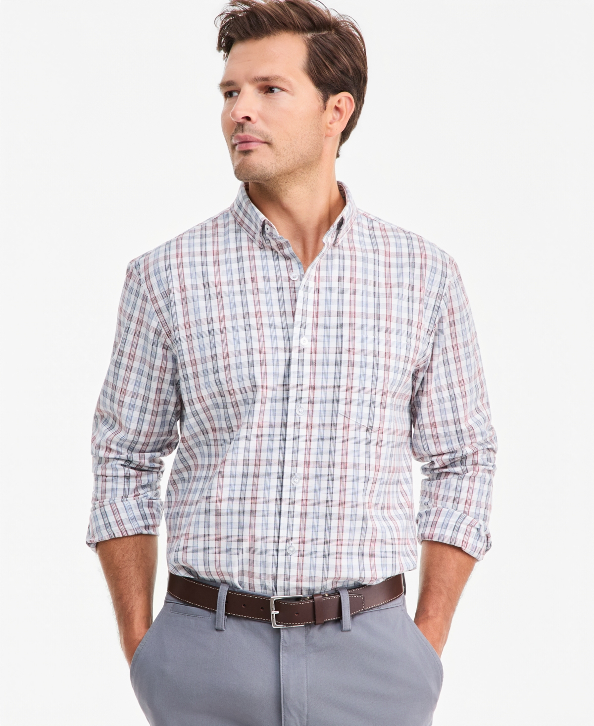 Click here for Club Room Mens Plaid Button-Down Shirt  Macys Excl... prices