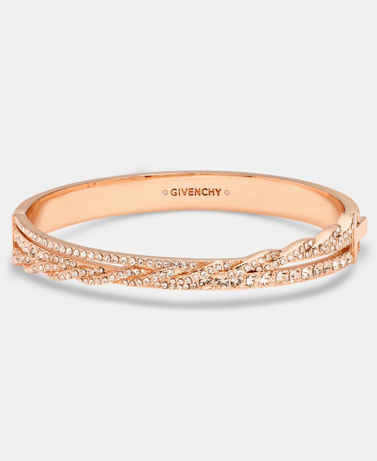 Click here for Givenchy Pave Twist Bangle Bracelet - Dark Pink prices