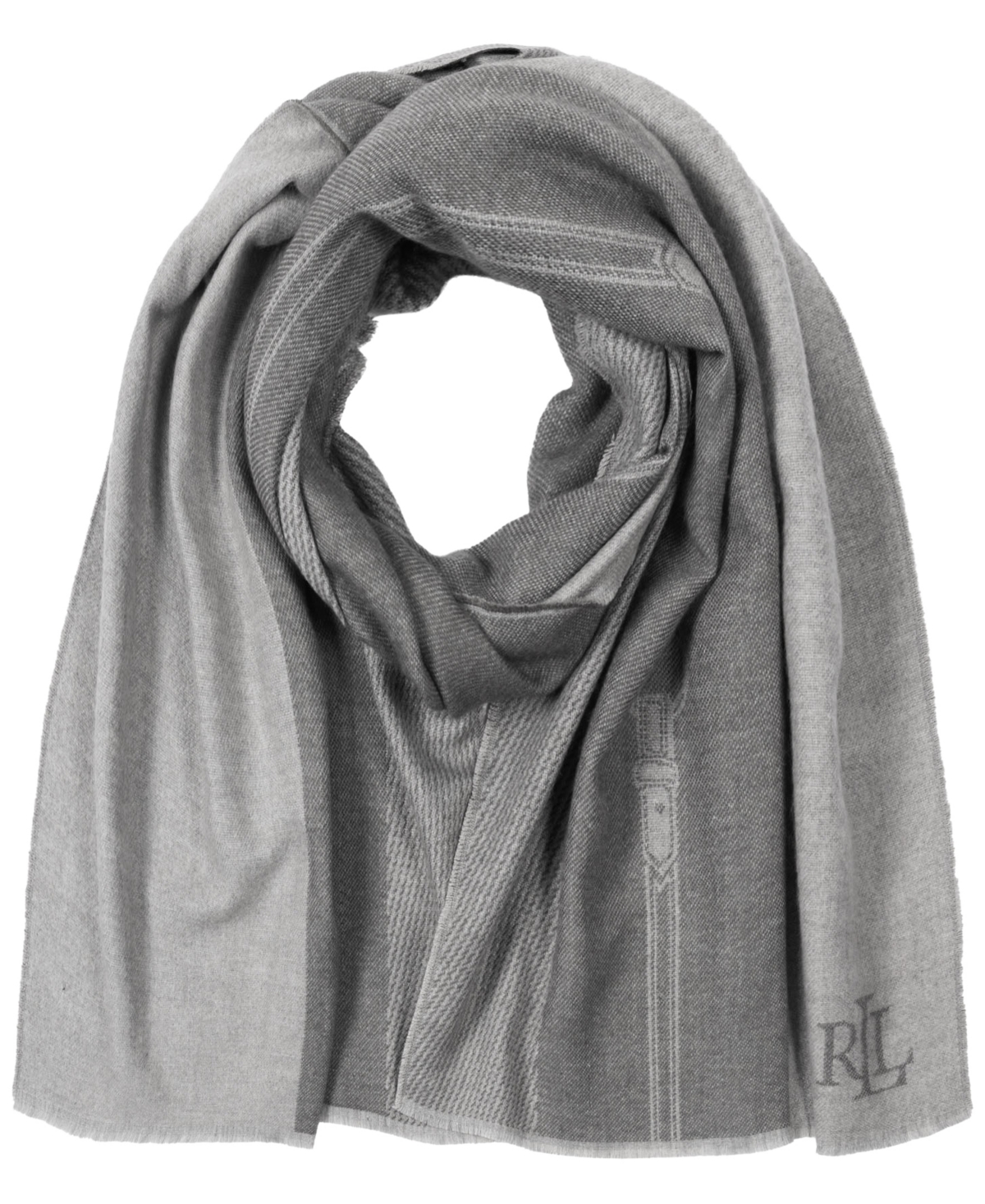 Click here for Lauren Ralph Lauren Equestrian Jacquard Wrap - Cha... prices