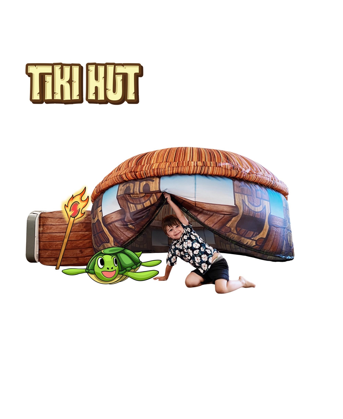 Click here for AirFort Tiki Hut Shaped Childrens Indoor Play Tent... prices
