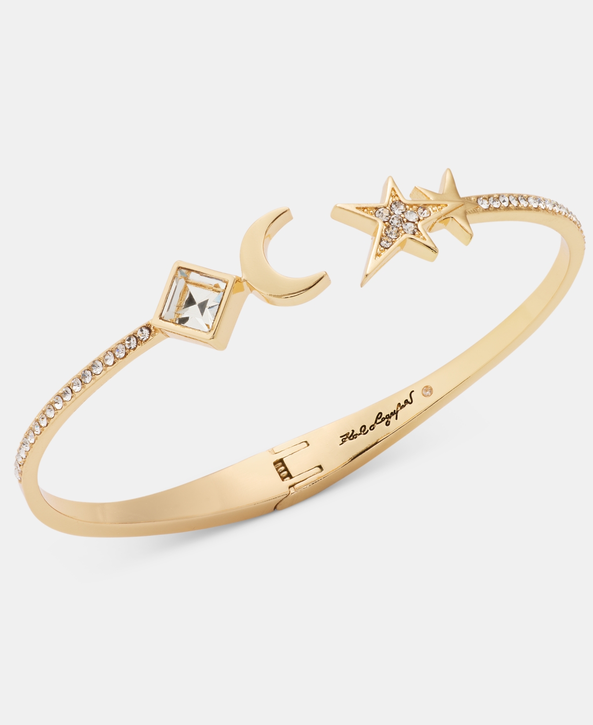 Click here for Karl Lagerfeld Paris Crystal Star & Moon Cuff Brac... prices