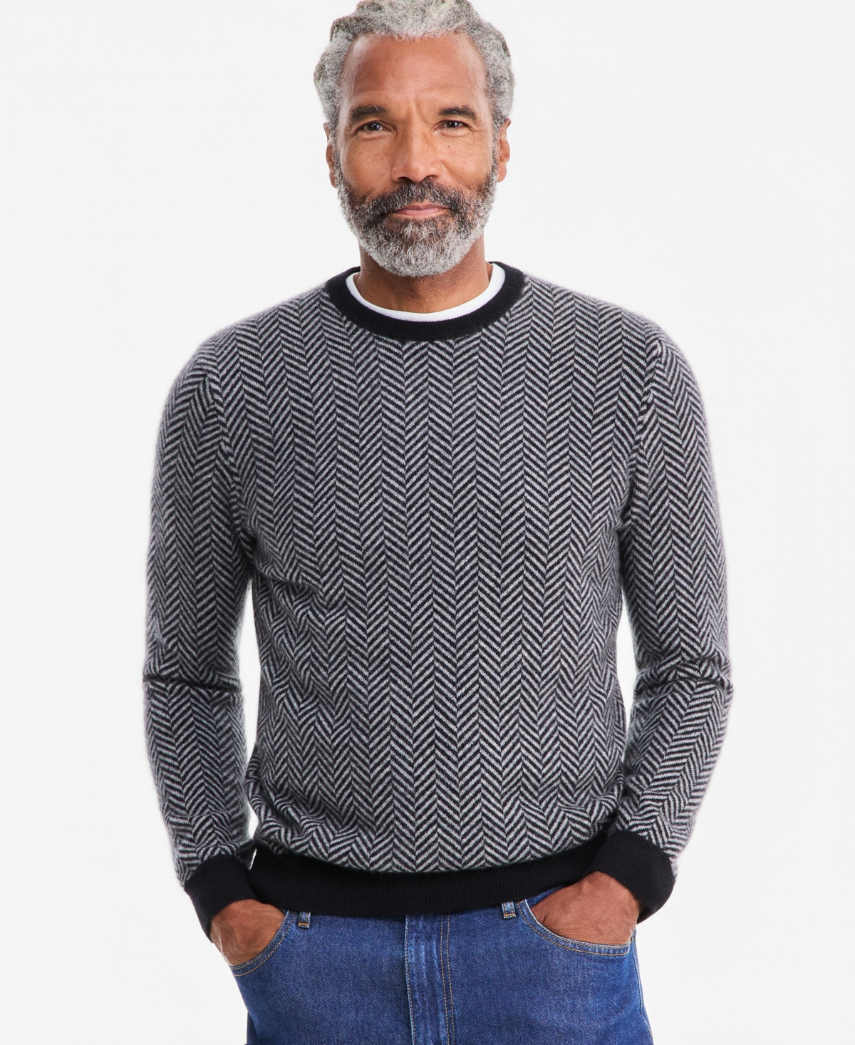 Click here for Club Room Mens Regular-Fit Herringbone 100 Cashmer... prices