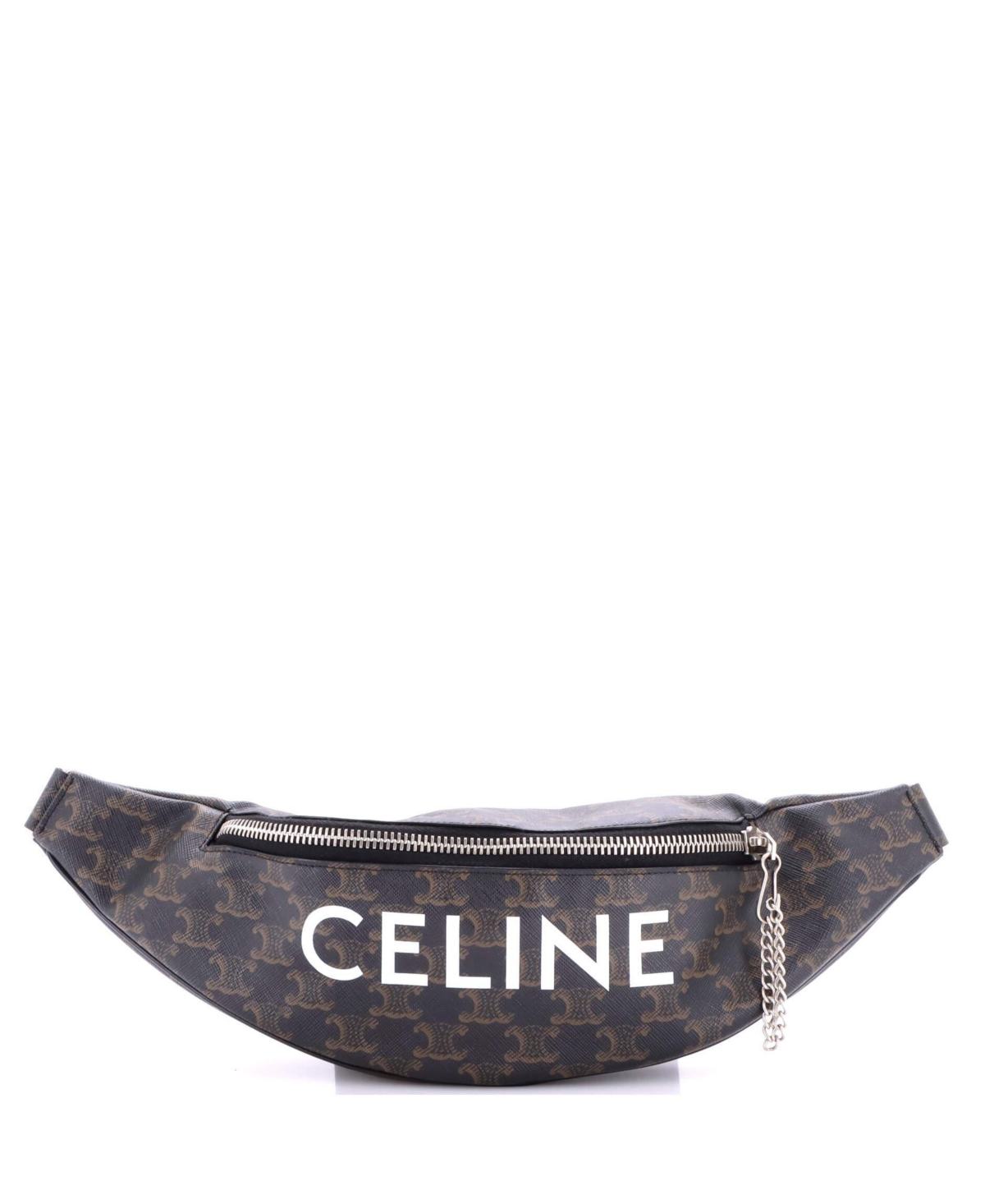 Click here for Pre-Owned Celine Logo Belt Bag Triomphe Coated Can... prices