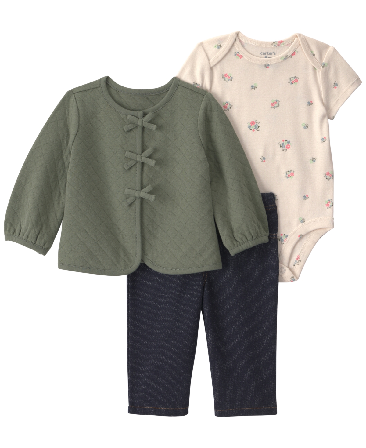 Click here for Carters Baby Girls Long-Sleeve Cardigan  Bodysuit... prices