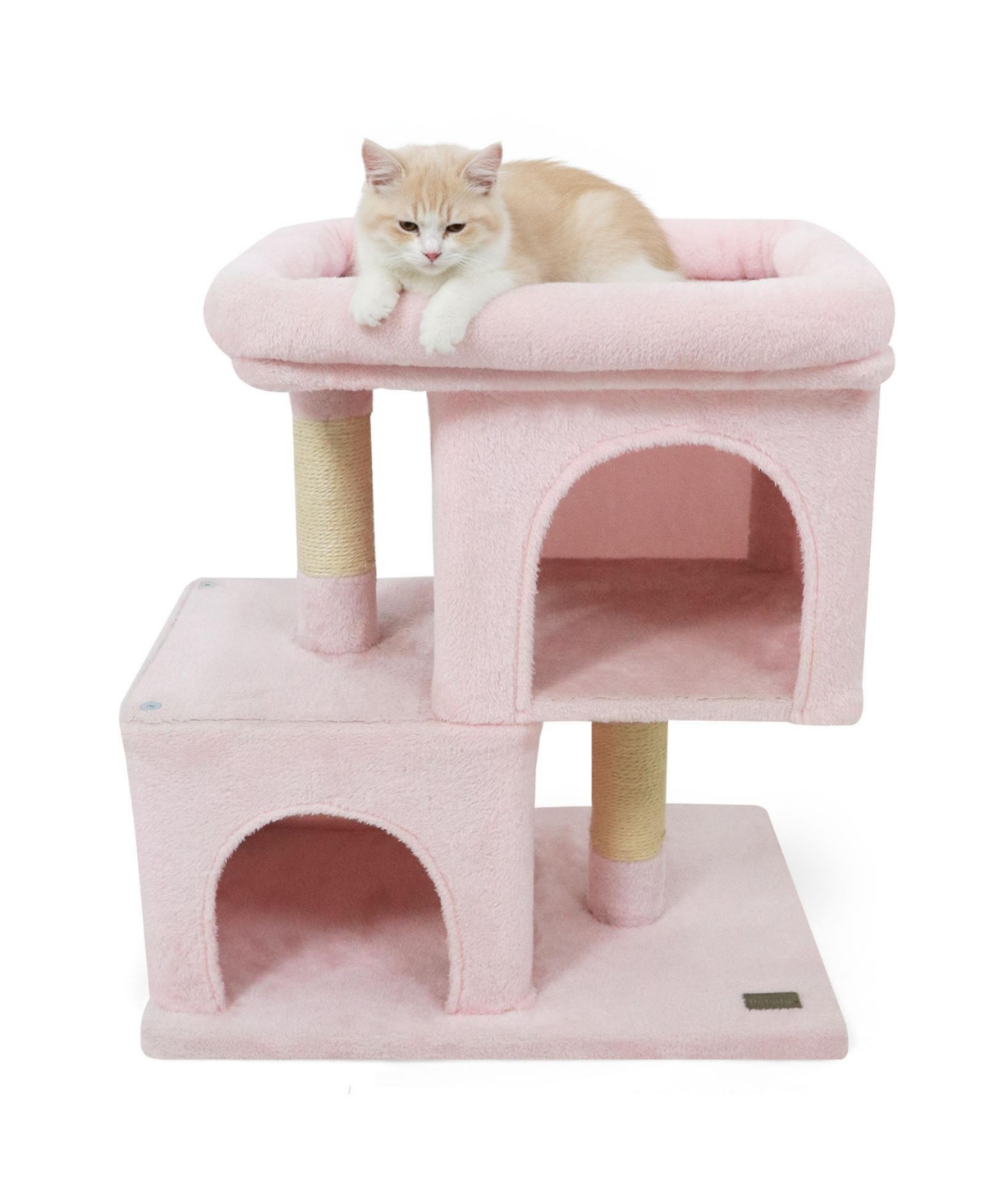 Click here for Gymax 25.5 Cat Tree with 2 Large Condo Padded Top... prices