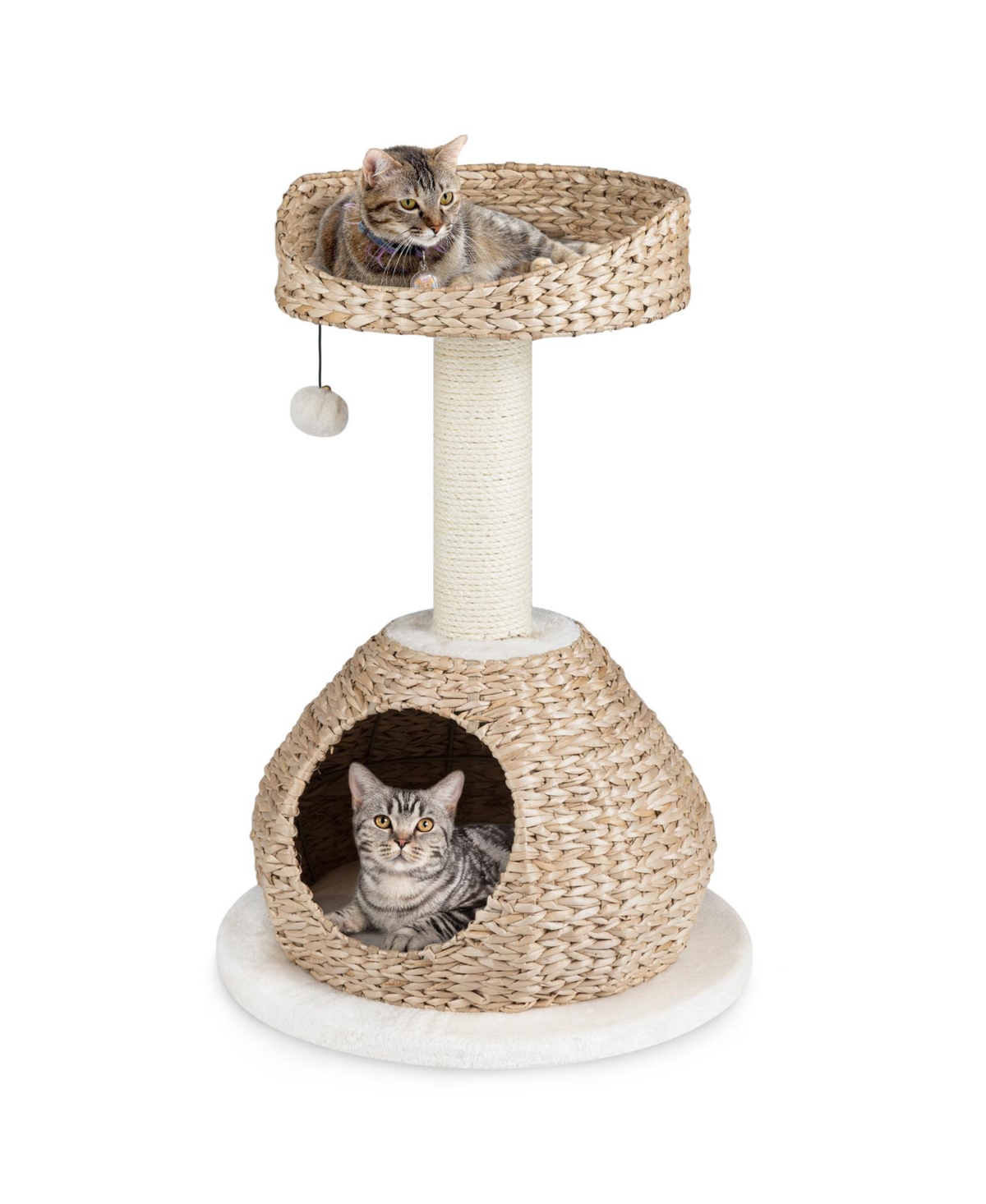 Click here for Gymax Petsjoy 28 Hand-Made Cat Tree Tower Bowl Sha... prices