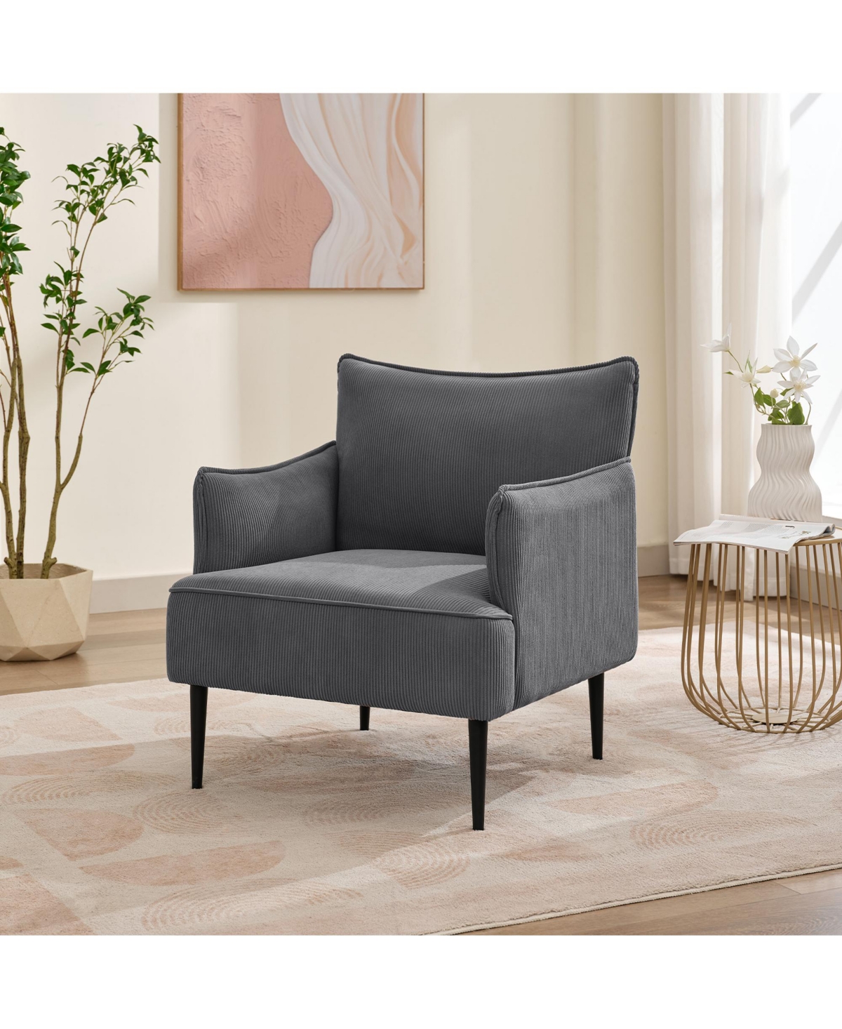 Click here for homfan Single Armchair with Removable Cushions  Wo... prices