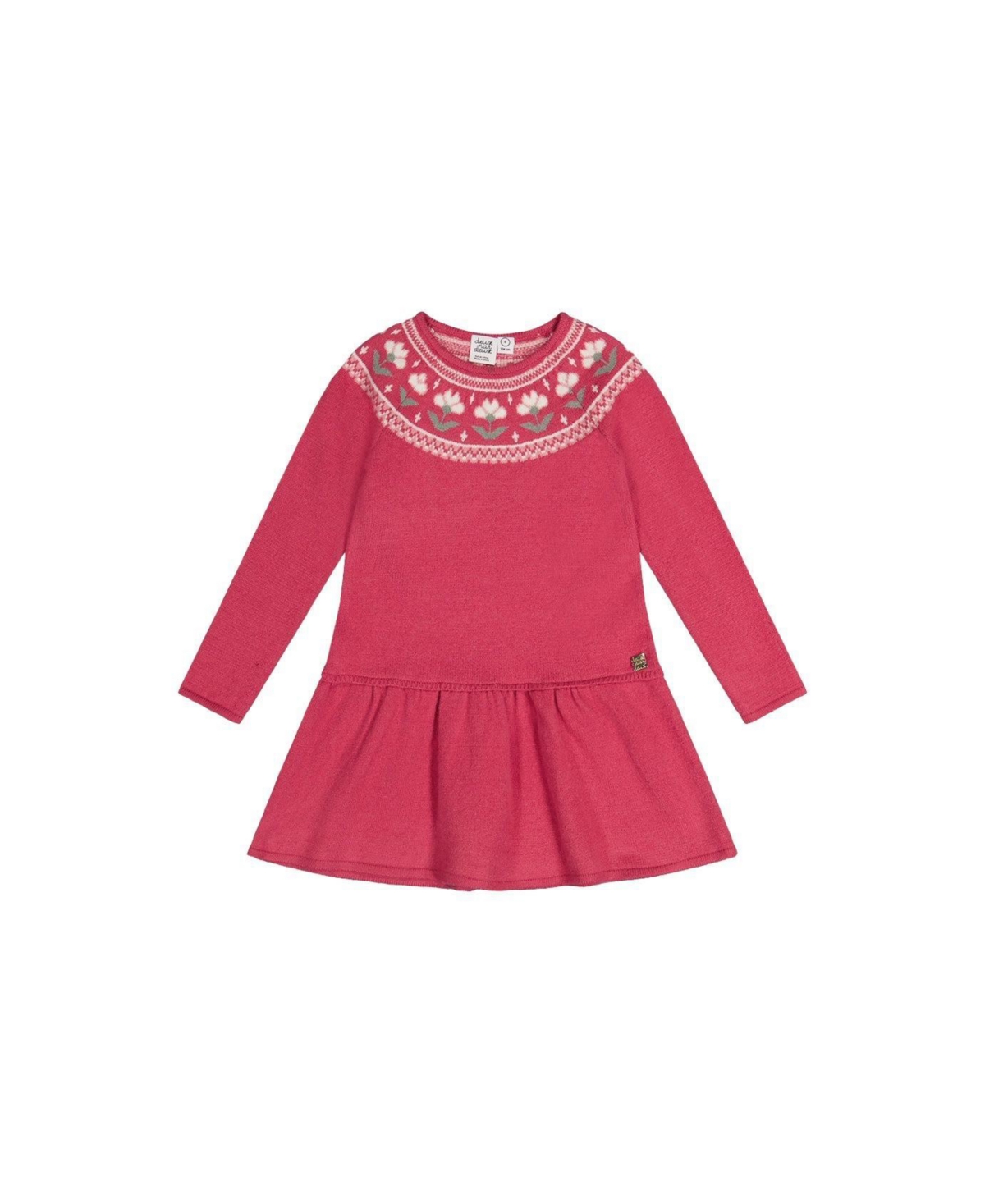 Click here for Deux par Deux Toddler Girls Knitted Dress with Flo... prices