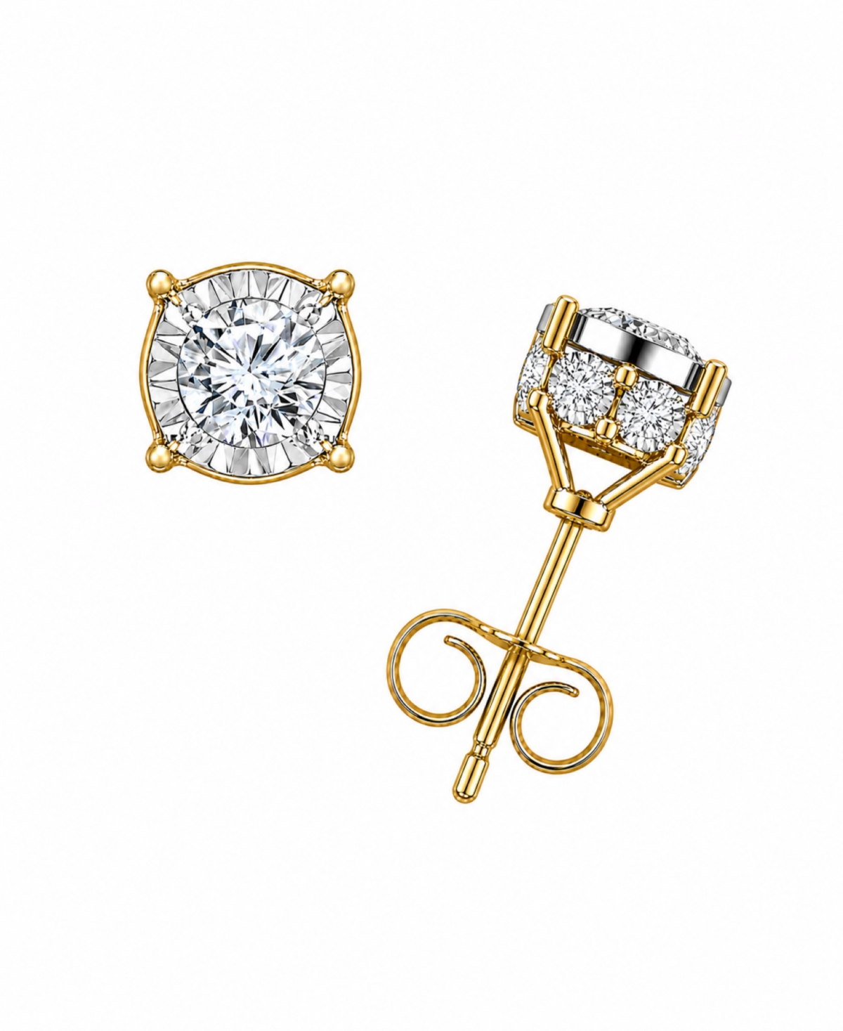 Click here for TruMiracle Diamond Stud Earrings (5/8 ct. t.w.) in... prices