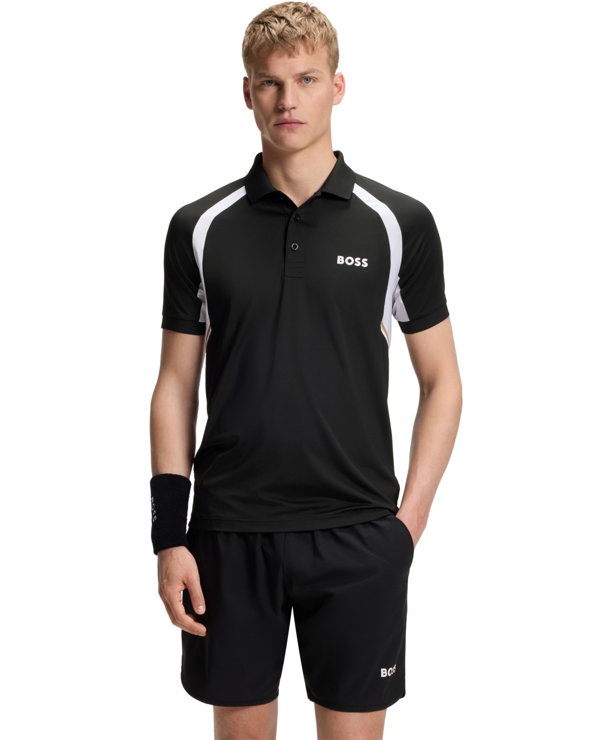 Click here for Boss by Hugo Boss Mens Active Quick-Dry Stretch Sl... prices