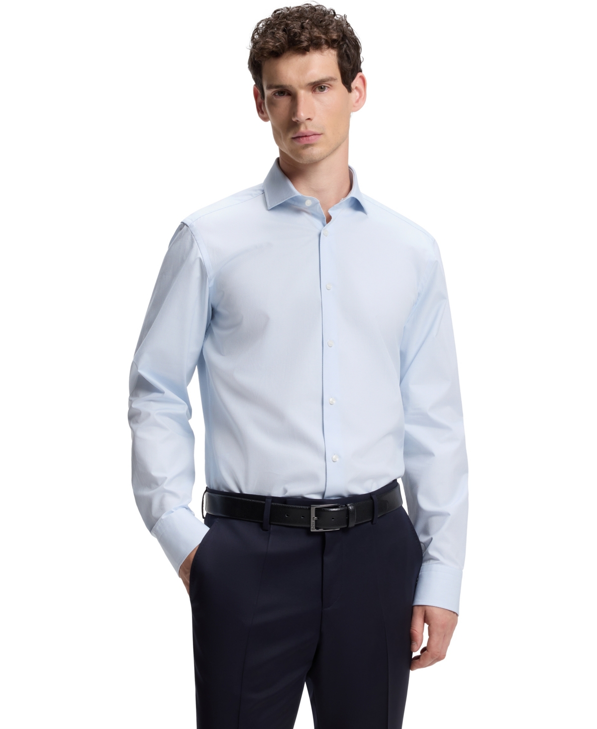 Click here for Boss by Hugo Boss Mens Structured Cotton Regular-F... prices