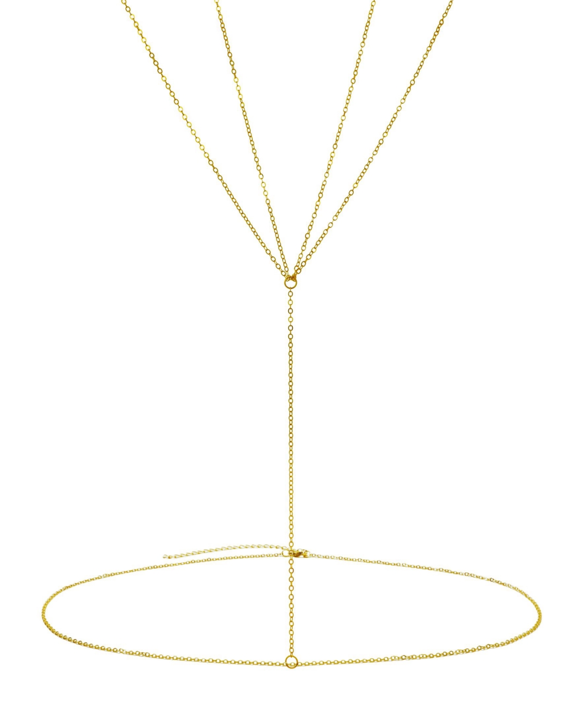 Click here for Adornia Gold-Plated Winged Body Chain - Gold prices