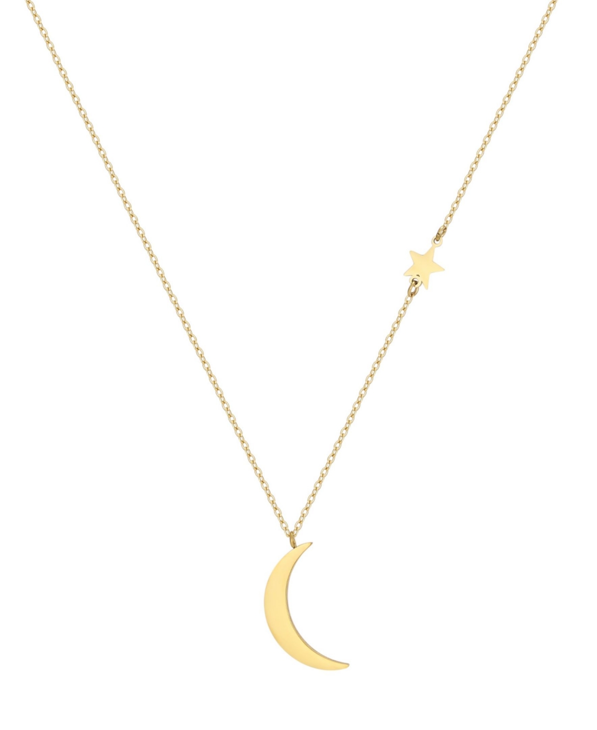Click here for Adornia Tarnish Resistant Gold Moon and Star Penda... prices