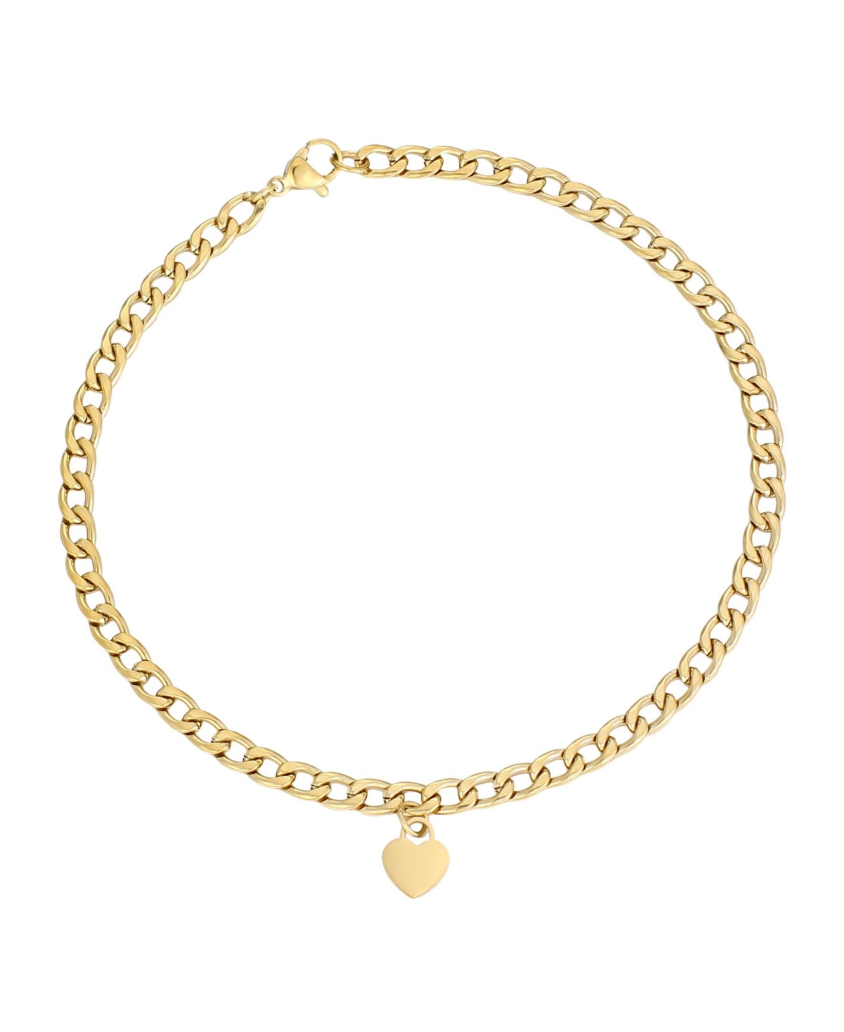 Click here for Adornia Tarnish Resistant Gold Curb Link Anklet -... prices