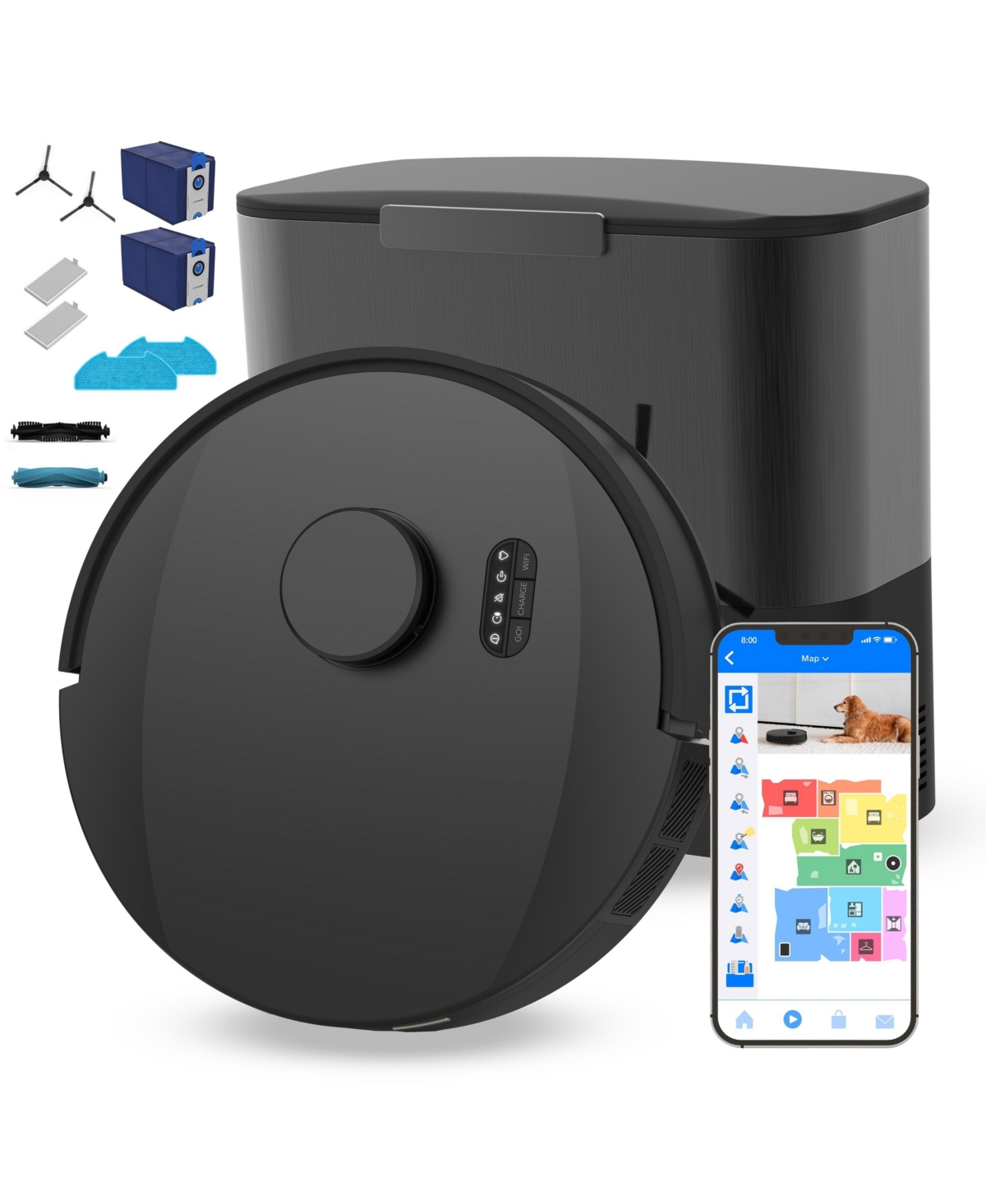 Click here for bObsweep UltraVision Pet Self-Empty Robot Vacuum a... prices