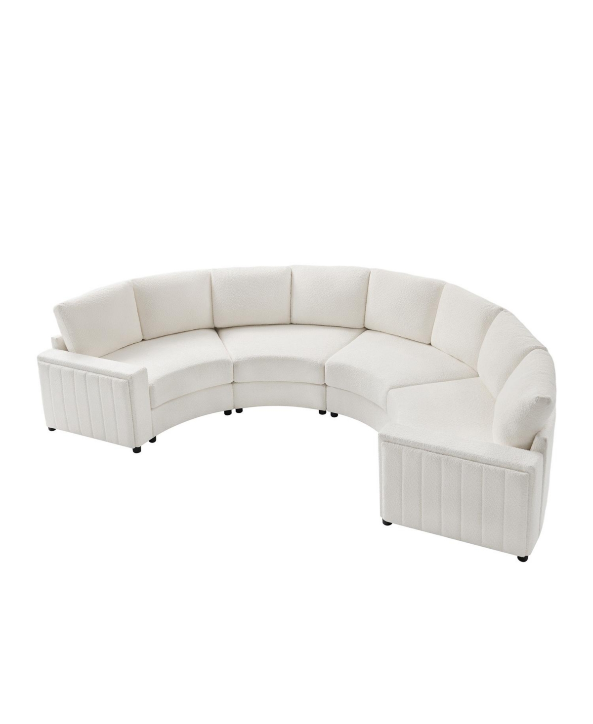 Click here for Hulala Home Grandon 138 Modern Modular Curved Sect... prices