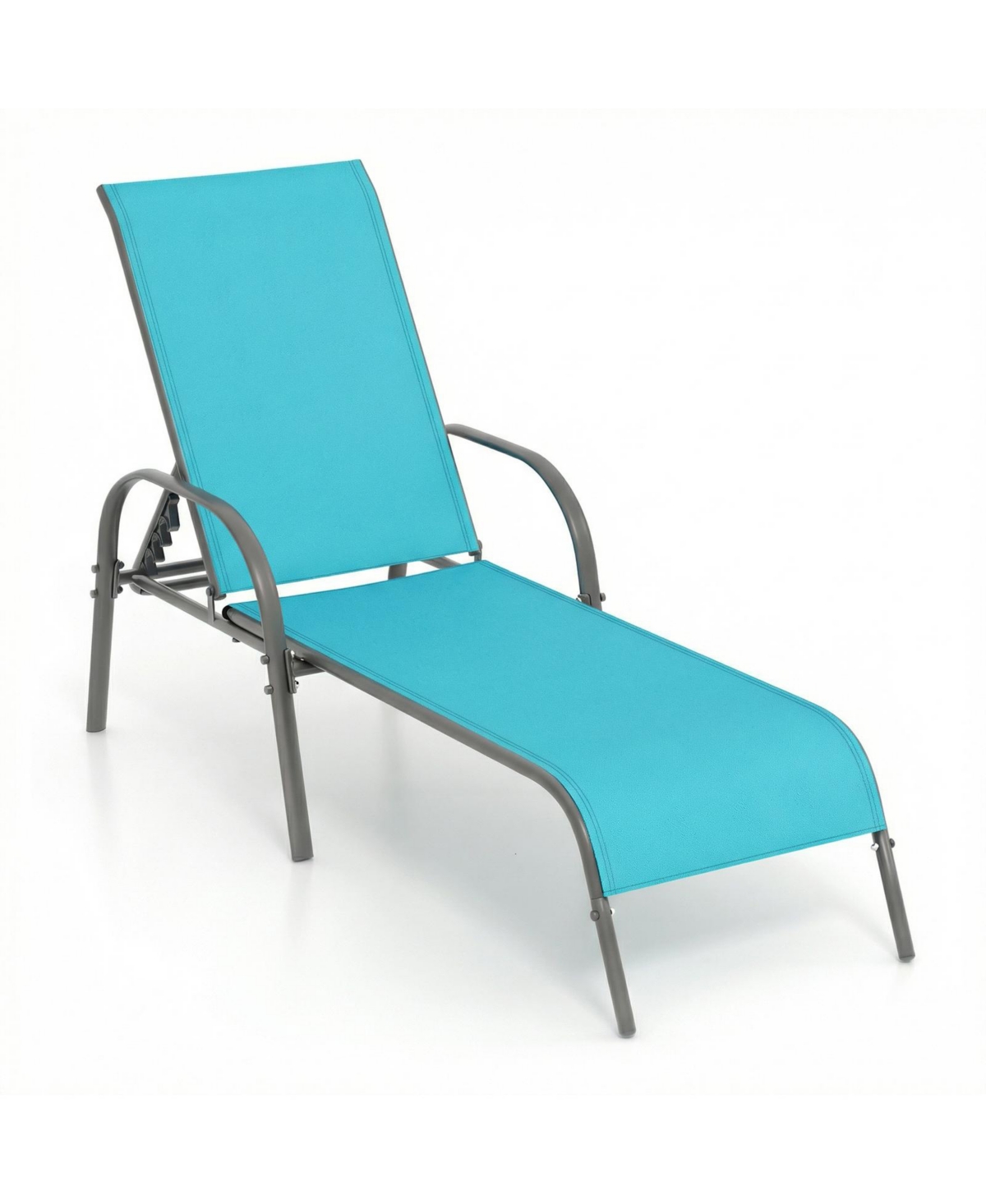 Click here for Gymax Outdoor Lounge Chair Chaise with Adjustable... prices