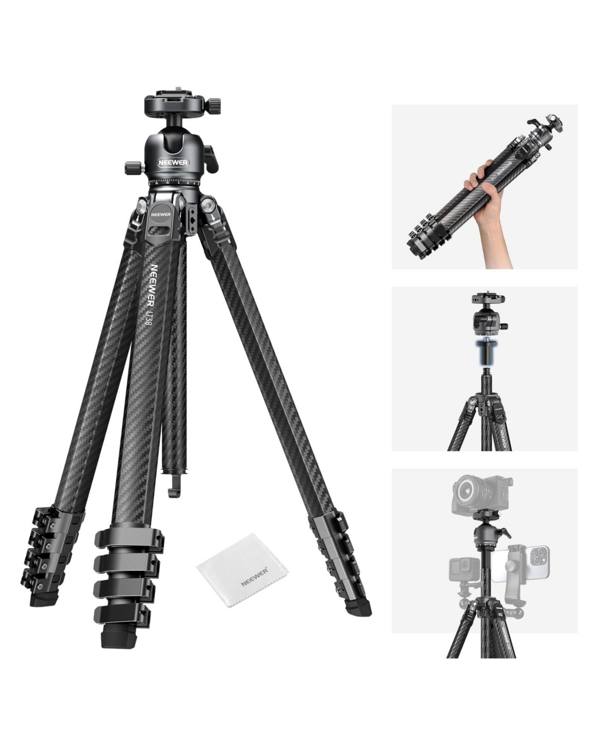 Click here for Neewer LT38 Camera Tripod with 22 lb for Clip V3 prices