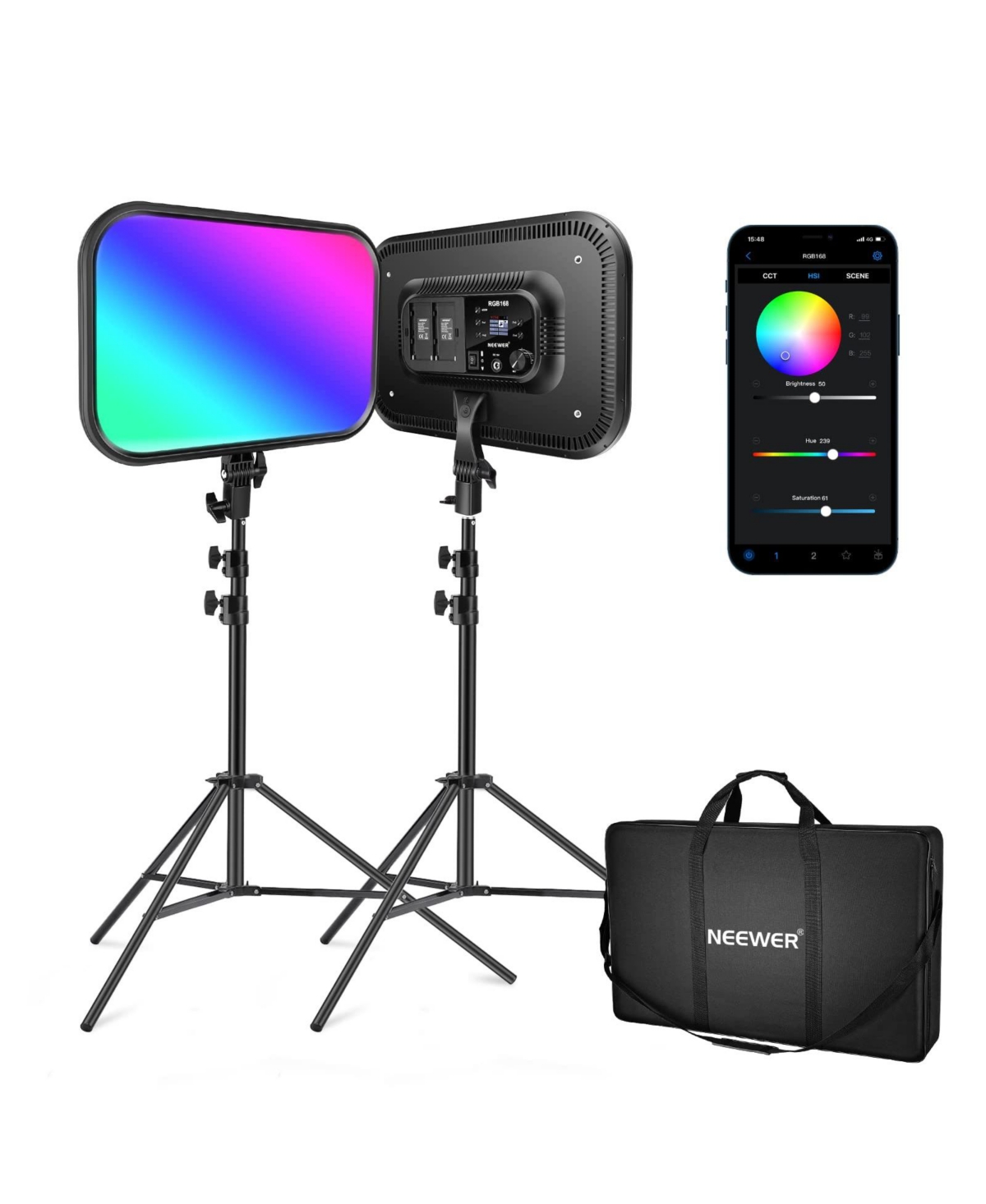 Click here for Neewer RGB168 Led Video Light with 60W  8500K  CRI... prices