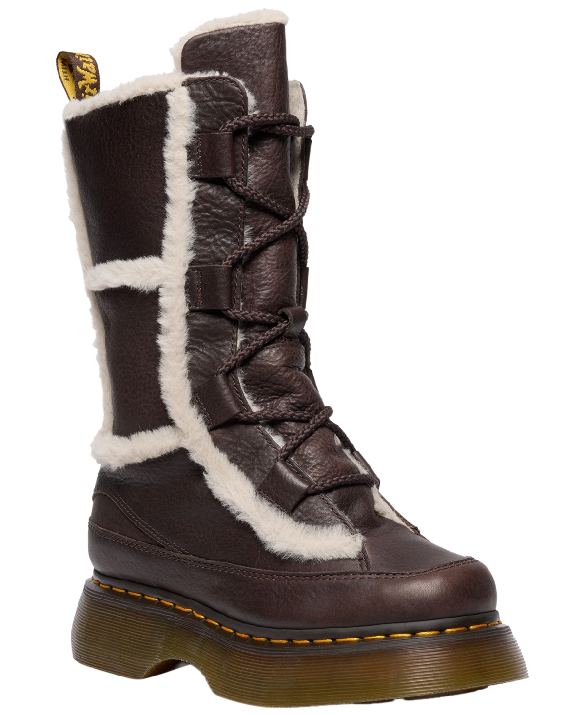 Click here for Dr. Martens Womens Buzz Lace Grizzly Lace-Up Boots... prices