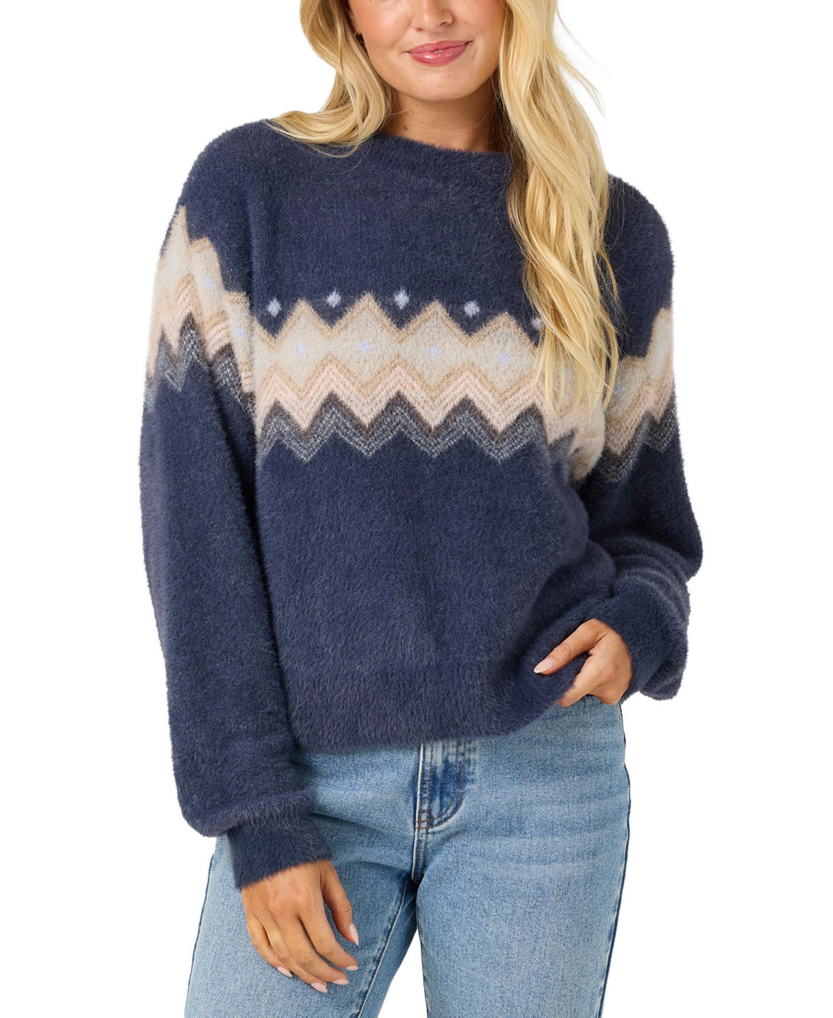 Click here for ONeill Womens Kieren Ribbed Knit Crewneck Cardigan... prices
