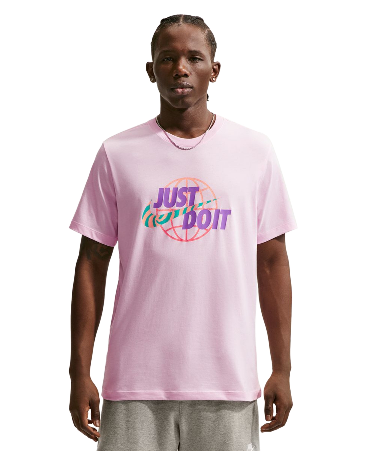 Click here for Nike Mens Sportswear Graphic T-Shirt - Pink Foam prices