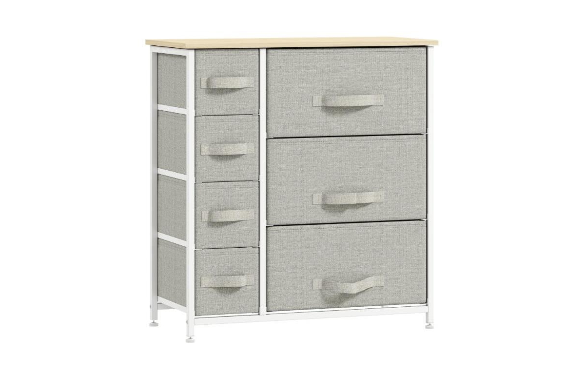 Click here for Viyet 4 Drawer Fabric Dresser Mid Height Storage T... prices