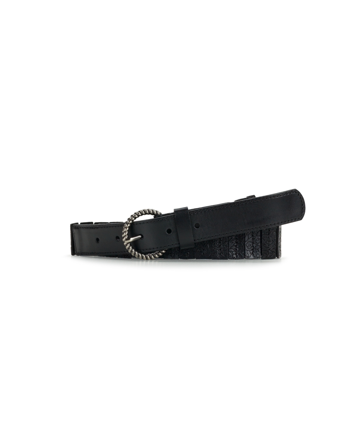 Click here for Patricia Nash Vasia Stretched Tooled Belt - Black prices