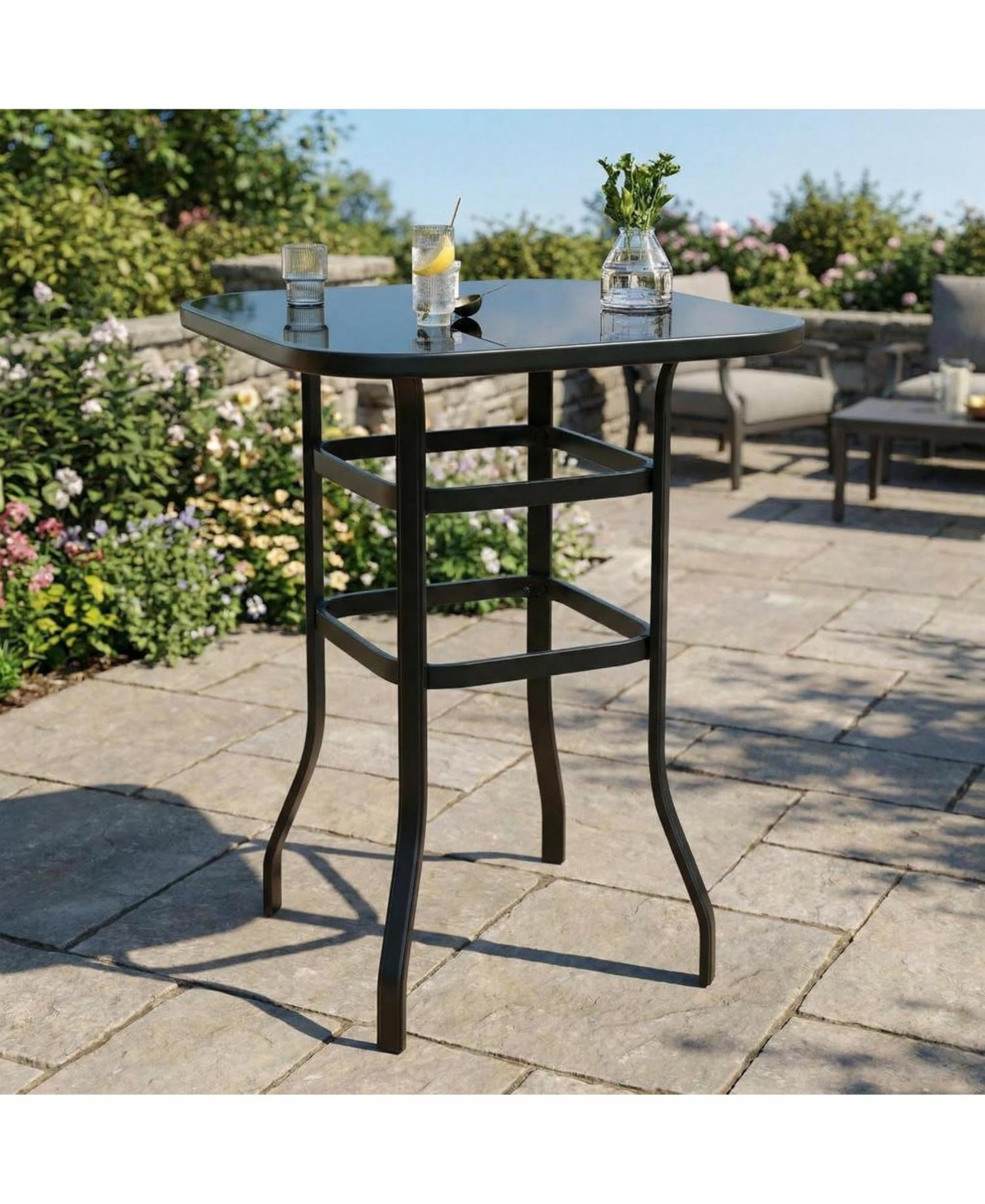 Click here for Xo 3-Piece Patio Bar Set  Swivel Bar Chairs  Steel... prices