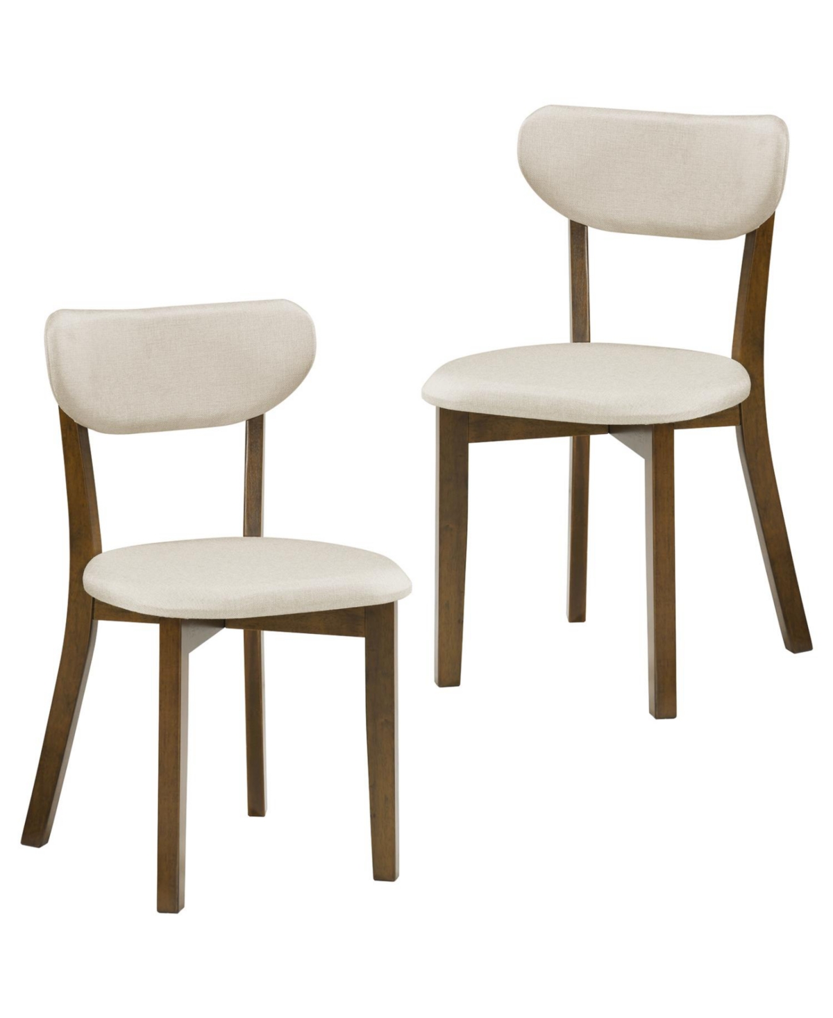 Click here for Slickblue Mid-Back Dining Chair Set of 2 with Upho... prices