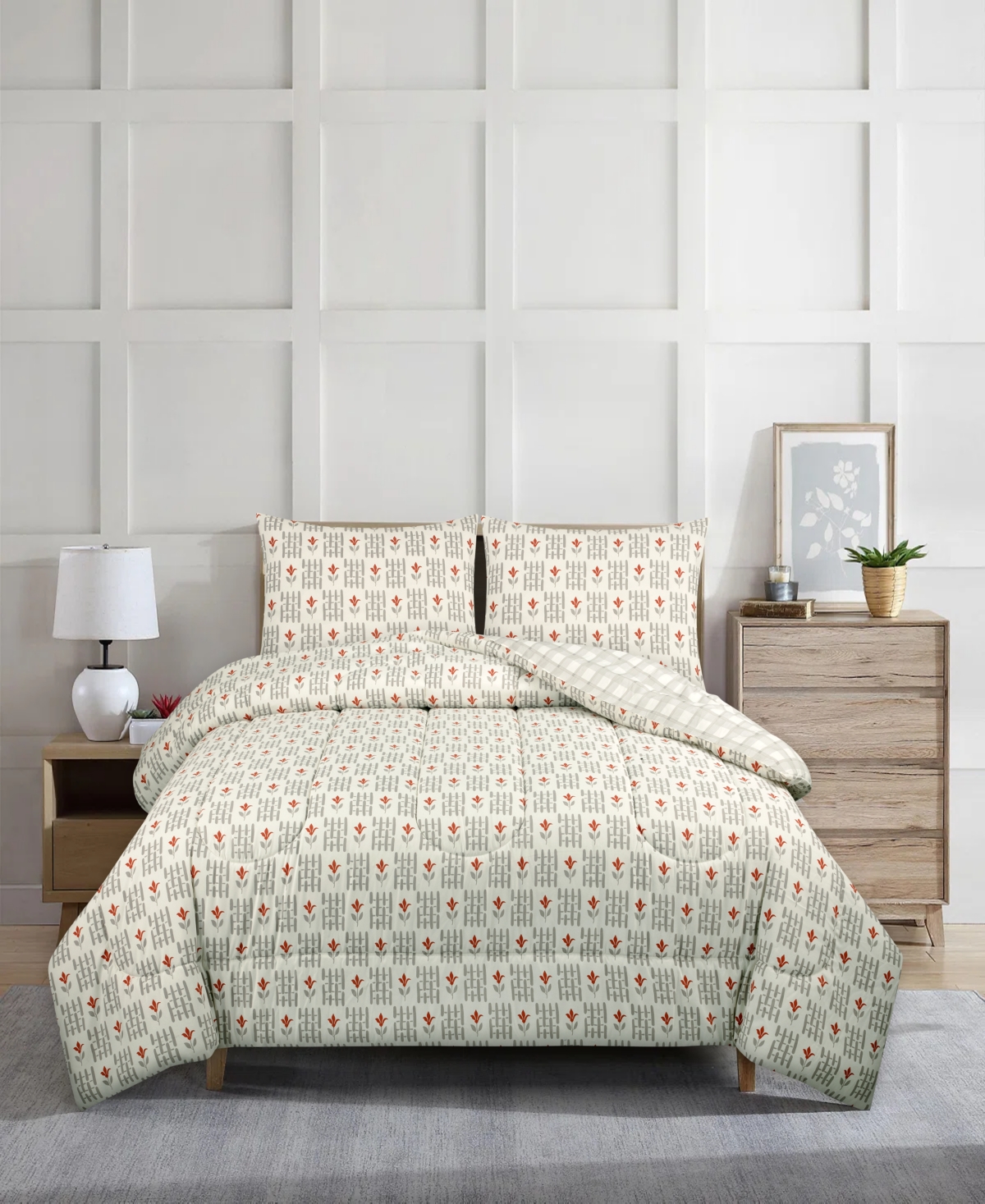 Click here for Blooms Blocks 3-Piece Comforter Sets - Multi prices