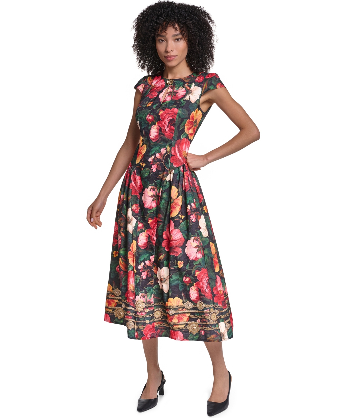 Click here for Karl Lagerfeld Paris Womens Floral Print Jacquard... prices