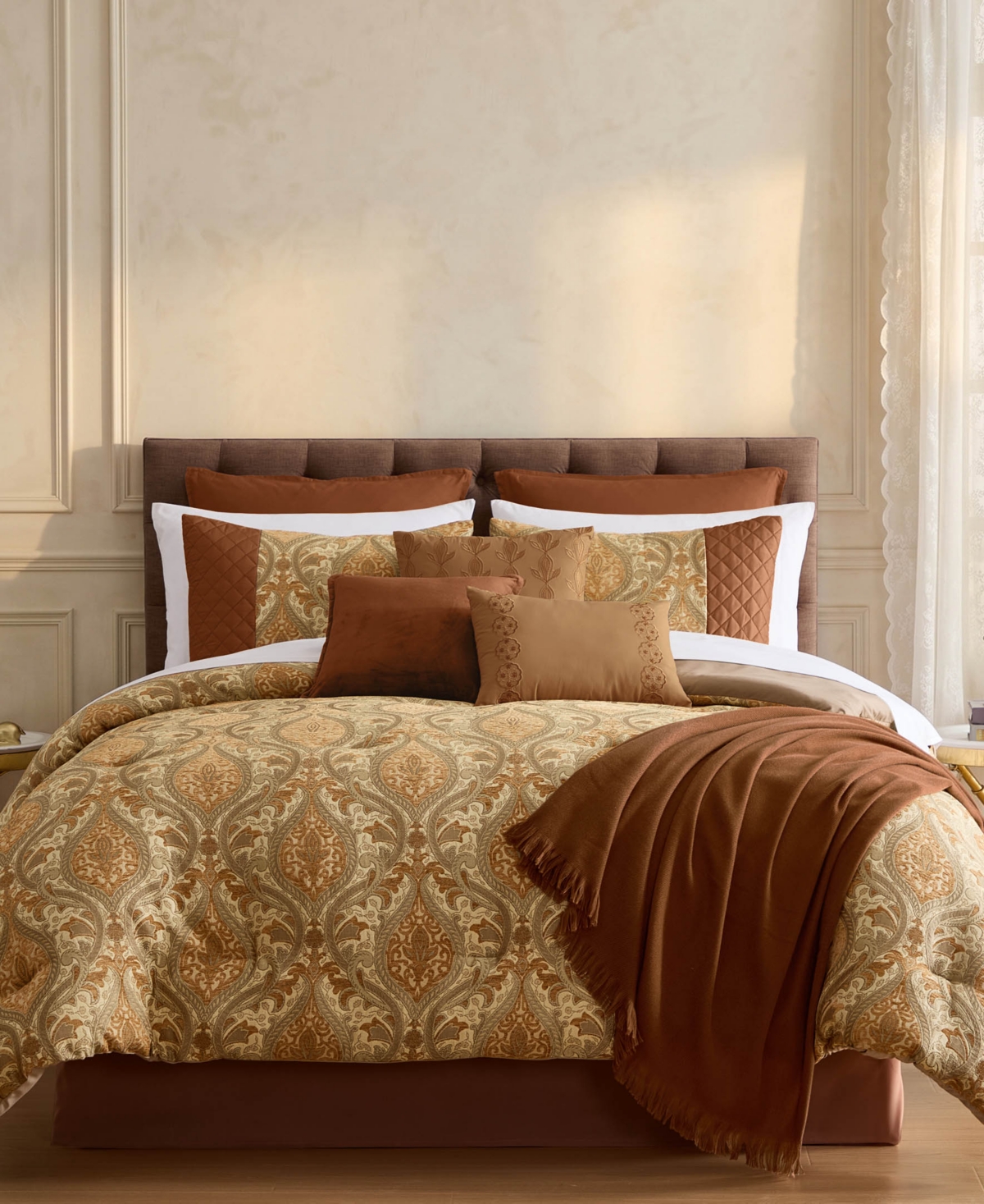 Click here for Corigen Damask 14-Piece Comforter Set  Queen - Spi... prices