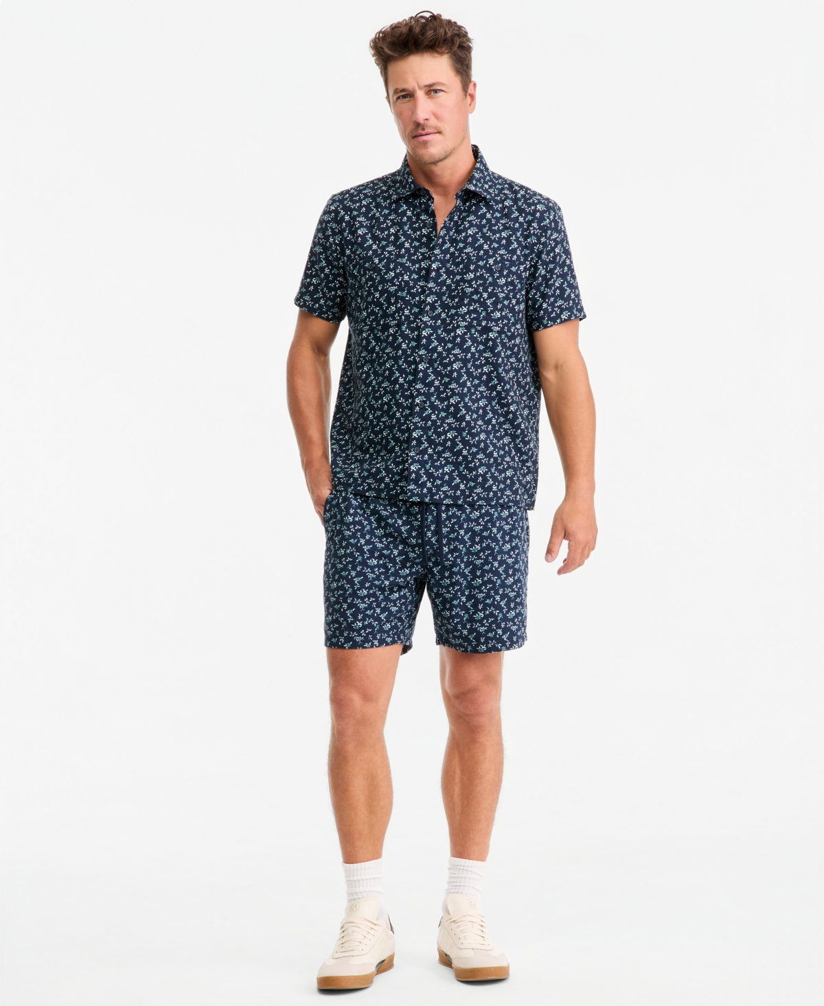 Click here for Sun + Stone Mens Victor 6 Pull-On Shorts  Macys Ex... prices
