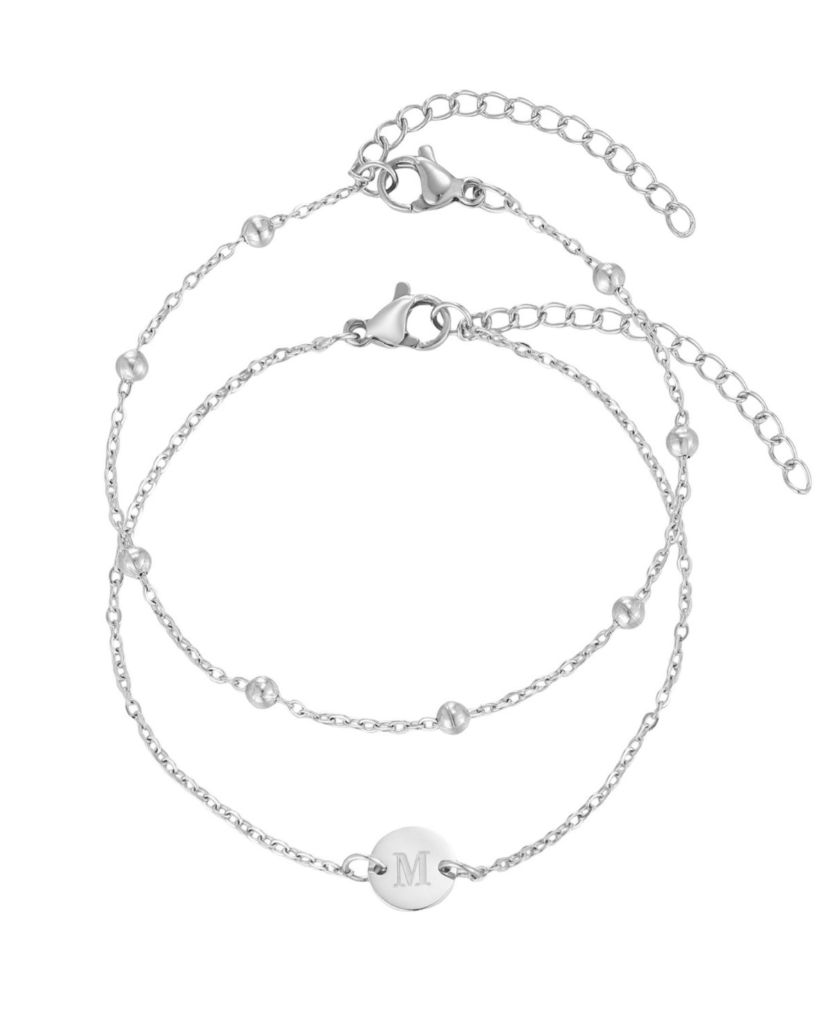 Click here for Adornia Tarnish Resistant Silver Initial Engraved... prices