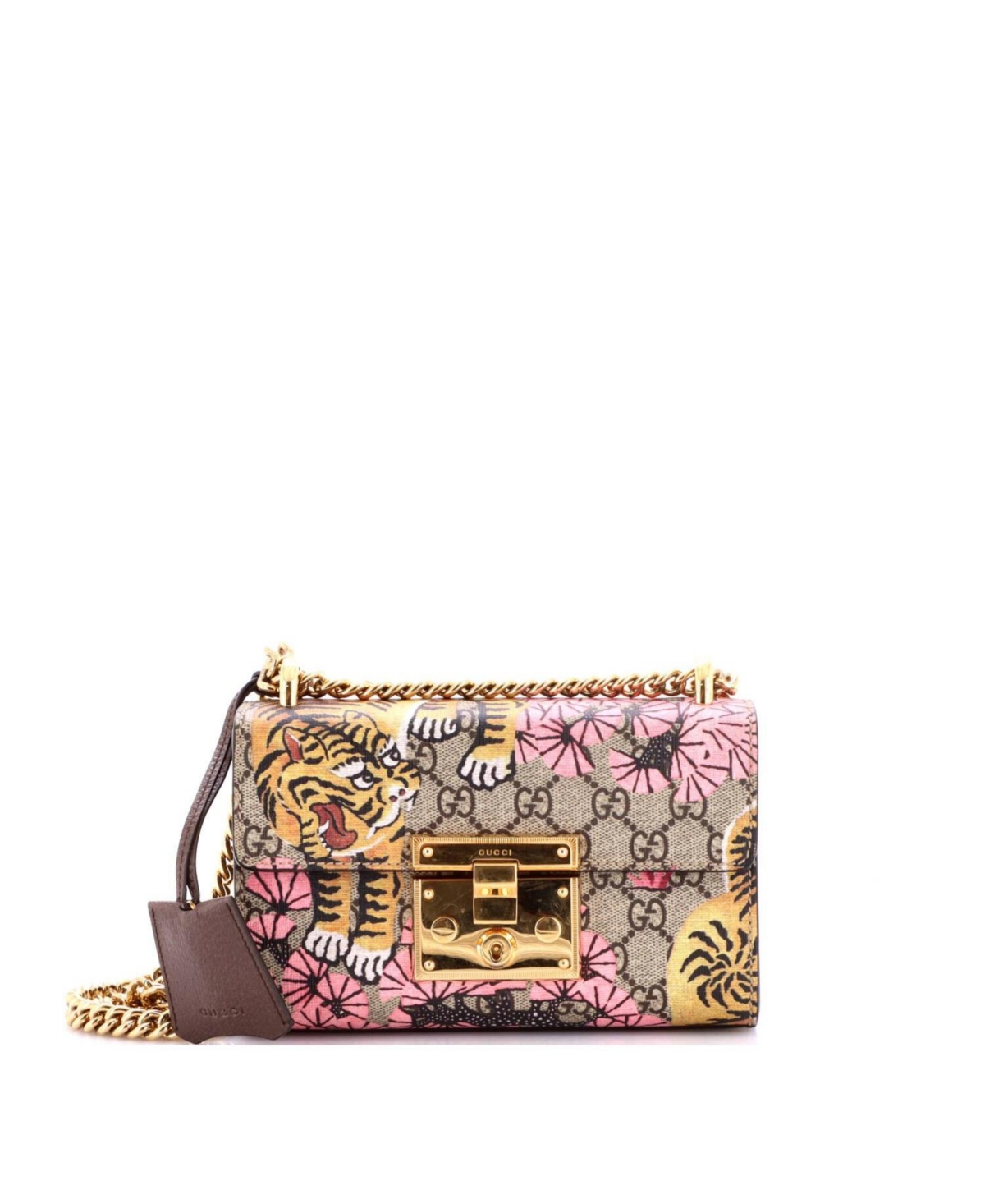 Click here for Pre-Owned Gucci Small Padlock Shoulder Bag Bengal... prices