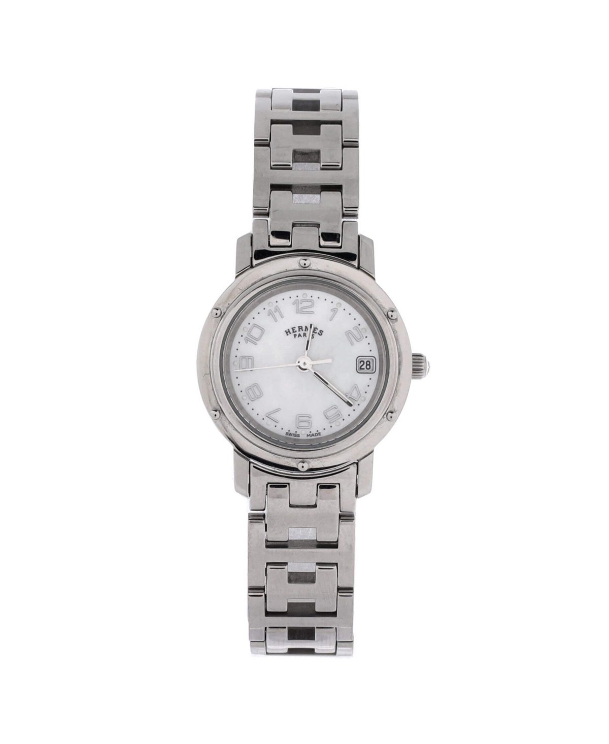 Click here for Pre-Owned HERMES Clipper Quartz Watch in Stainless... prices