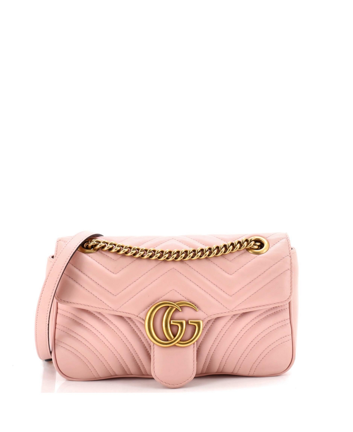 Click here for Pre-Owned Gucci Small Gg Marmont Flap Bag Matelass... prices