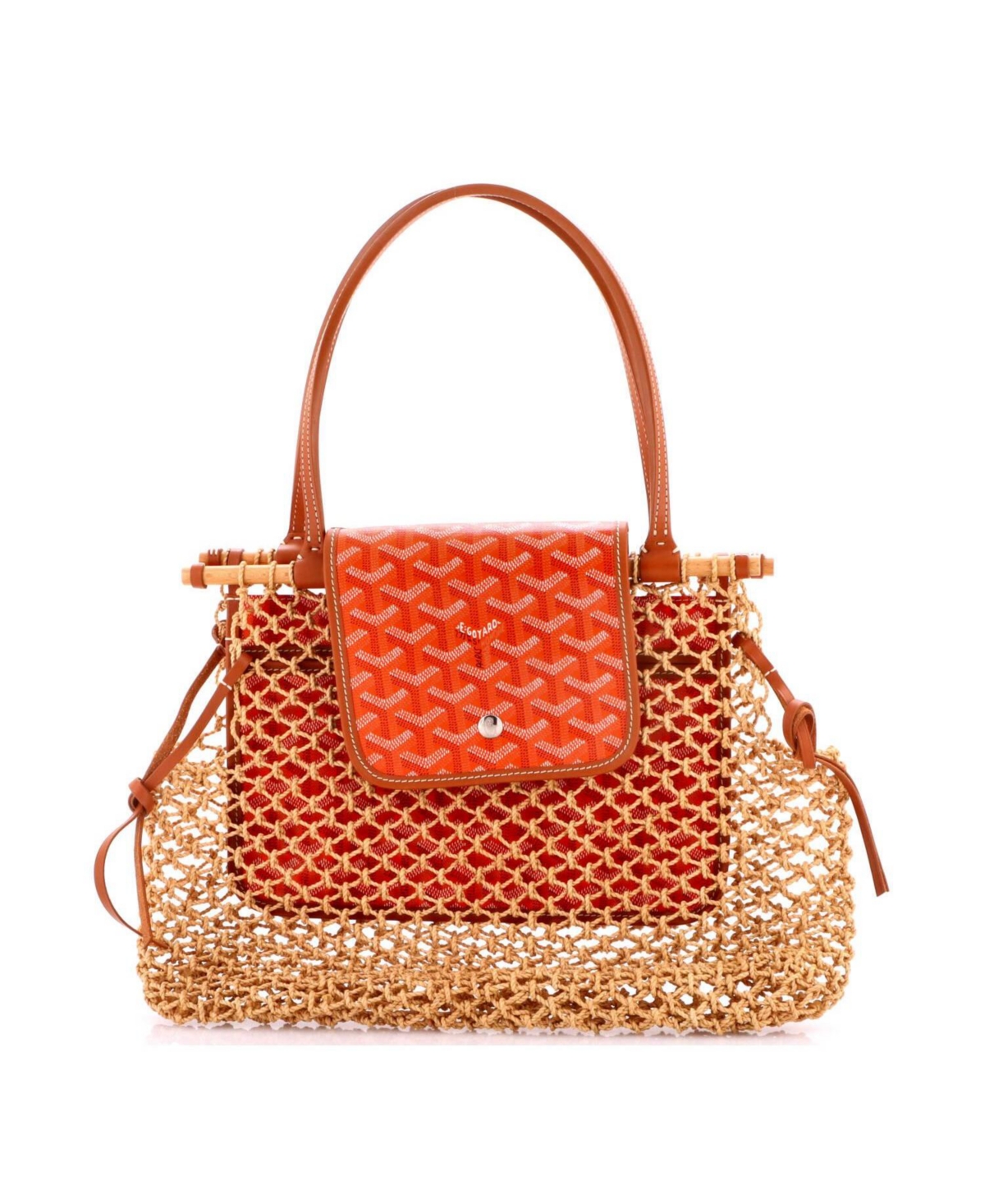 Click here for Pre-Owned Goyard Aligre Bag Raffia Net with Coated... prices