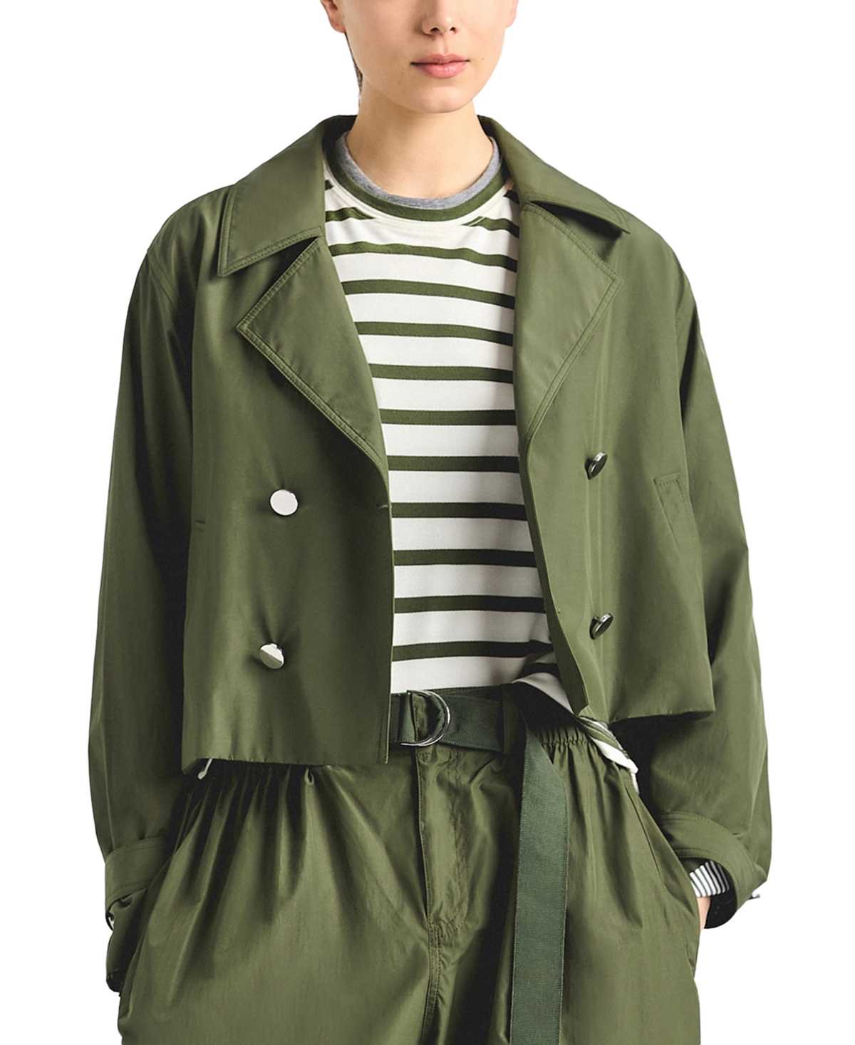 Click here for Derek Lam 10 Crosby Womens Renata Poplin Button Fr... prices