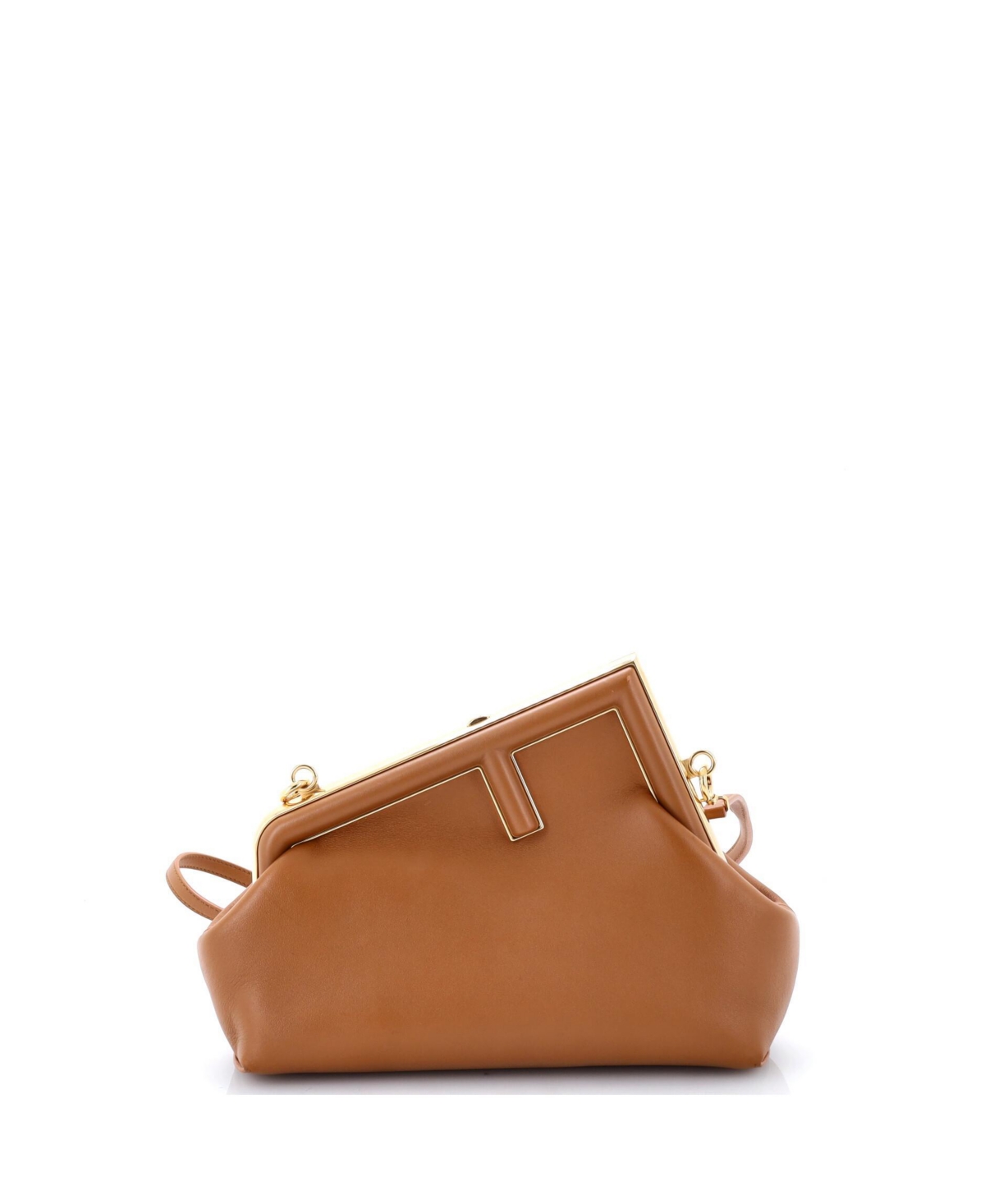 Click here for Pre-Owned Fendi Small First Bag Leather - Brown prices