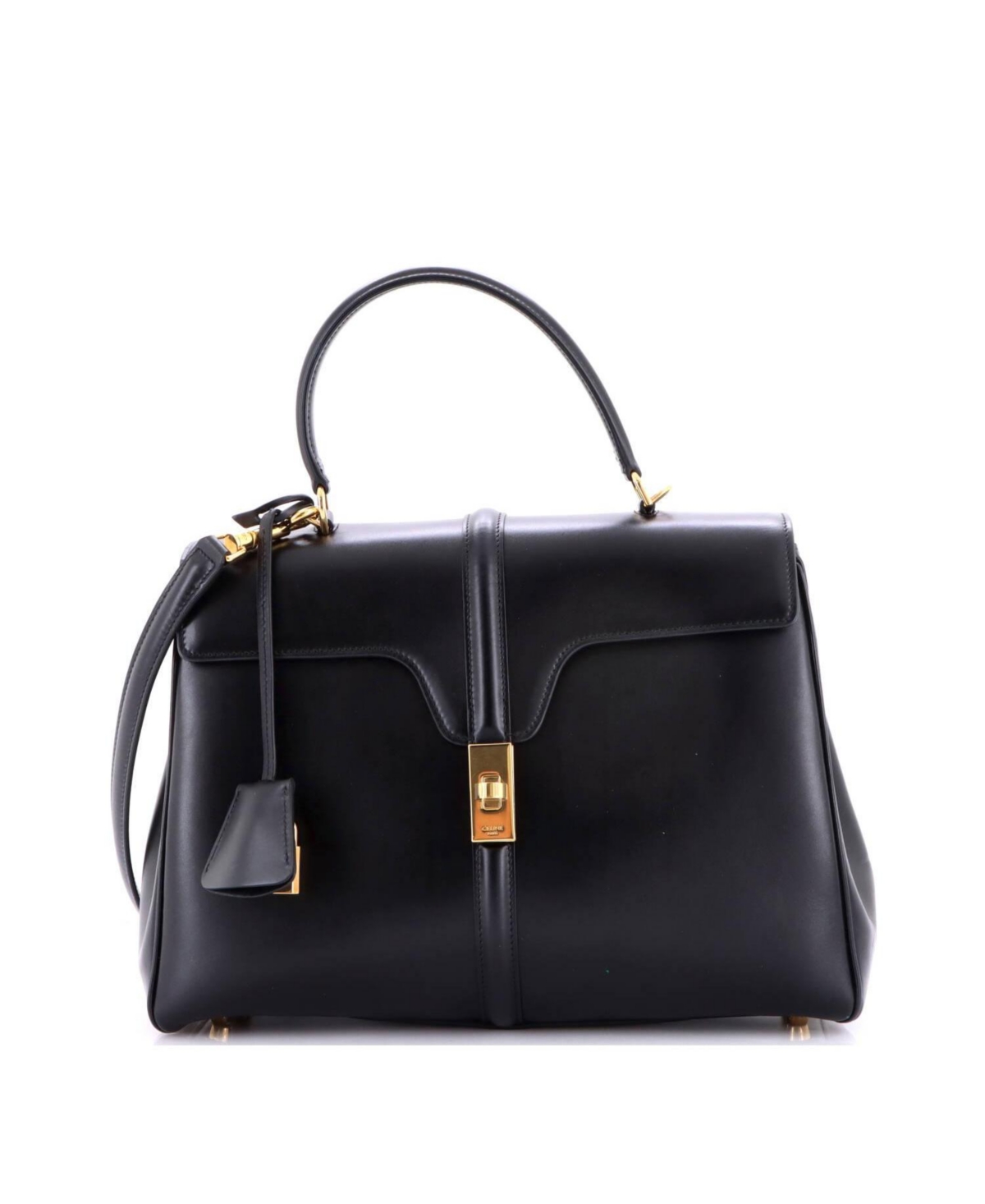 Click here for Pre-Owned Celine Medium 16 Top Handle Bag Smooth C... prices