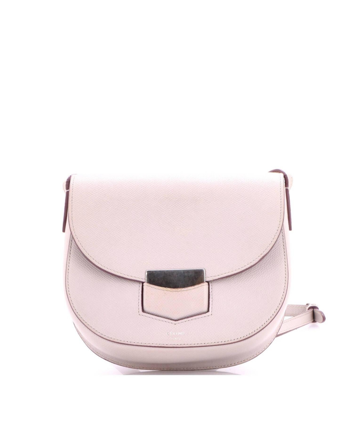 Click here for Pre-Owned Celine Small Trotteur Crossbody Bag Grai... prices