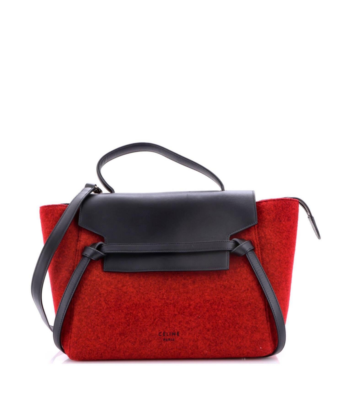 Click here for Pre-Owned Celine Mini Belt Bag Felt and Leather -... prices